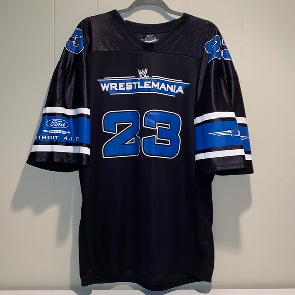 WWE | Shirts | Wwe Wrestlemania 207 Ford Field Detroit Jersey | Poshmark